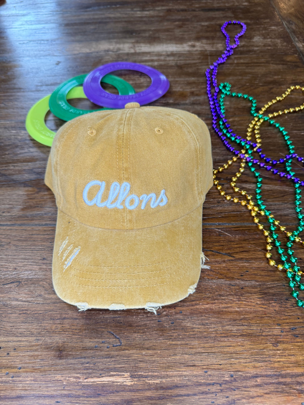 *PRE-ORDER* "Allons" Distressed Cap – Cajun Mamas Store